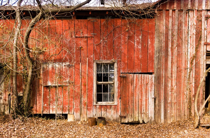 Red Barn Side stock photo. Image of wood, barn, sliding - 336156
