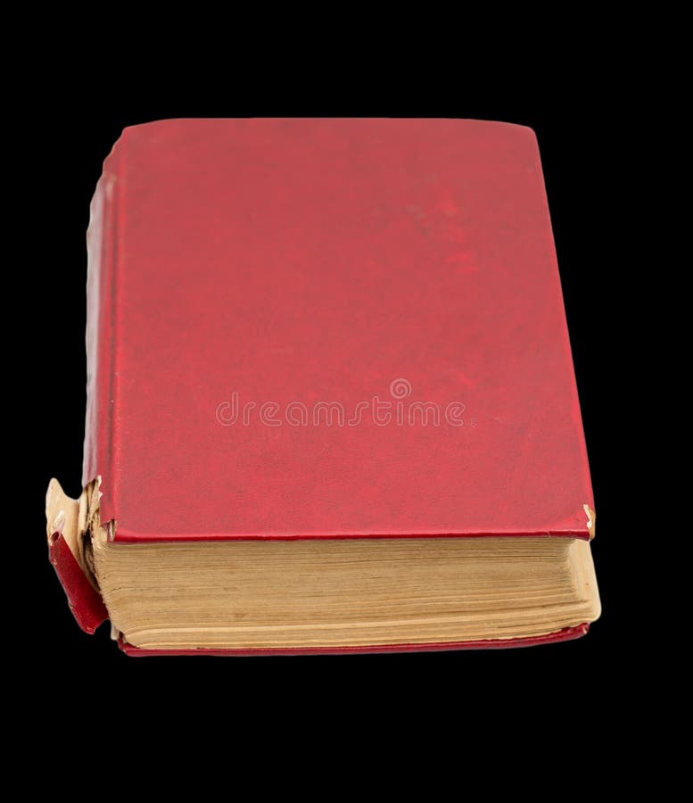 Old Red Book on a Black Background Stock Photo - Image of antique ...