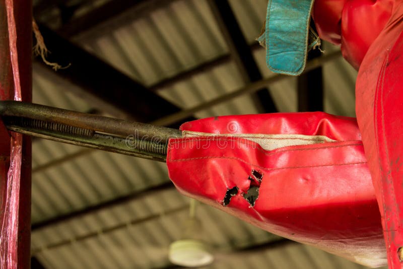 Old red boxing gloves stock photo. Image of concept, competition - 94778250