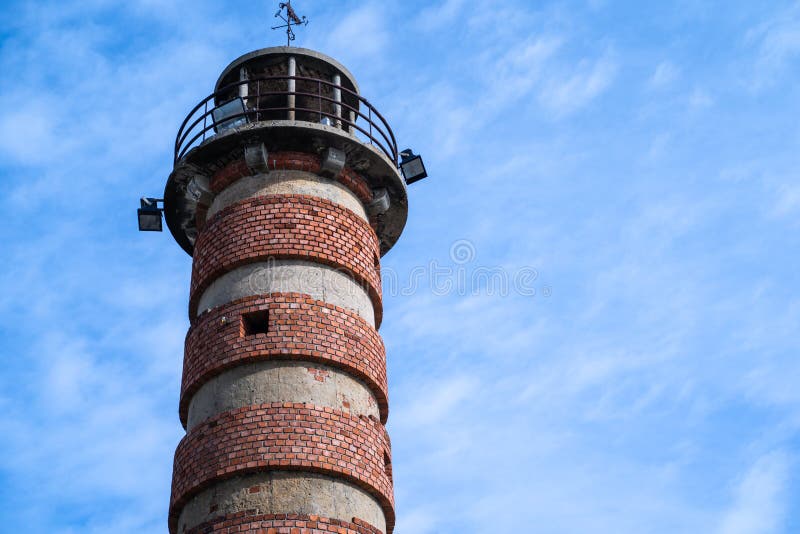The Old Red Brick Belem Lighthouse in Lisbon, Portugal Stock Photo ...