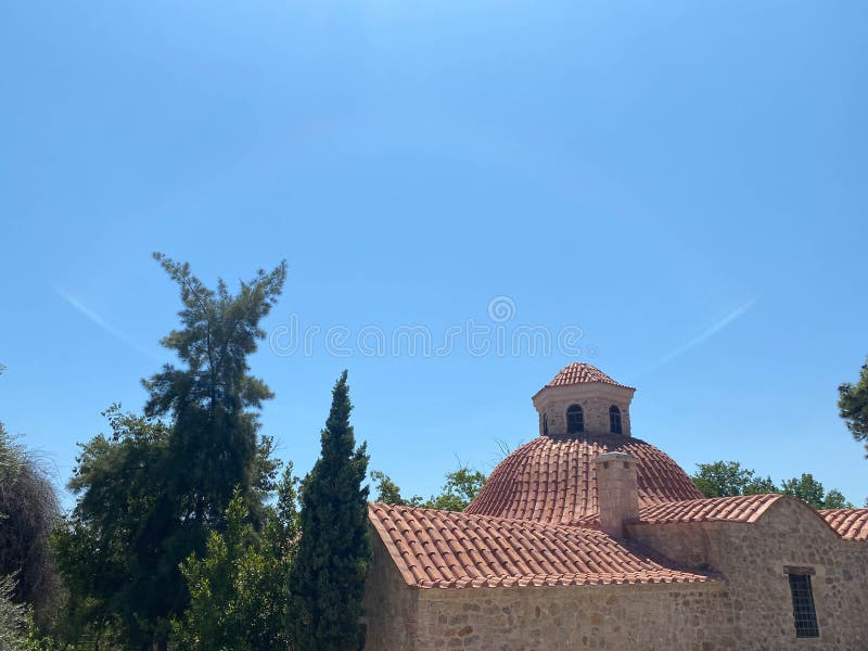Old Red Brick Building with a Red Tile Roof Stock Image - Image of ...