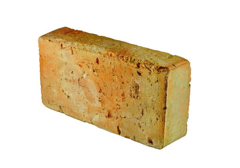 Old red brick isolated stock photo. Image of single - 254544872