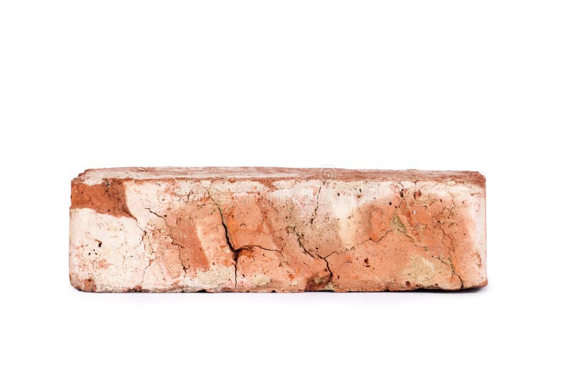 Collapsed and Destroyed Concrete Industrial Building Isolated on White ...