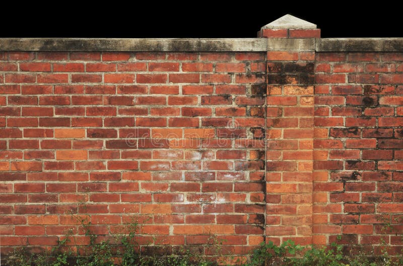 Old red brick wall stock photo. Image of fence, door - 29081474