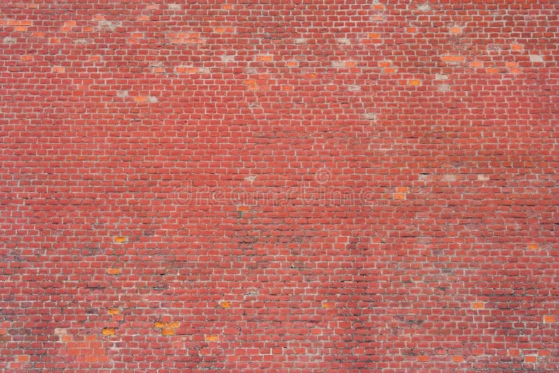 Red Brick Wall with a Merlon, Isolated on a White Background Stock ...