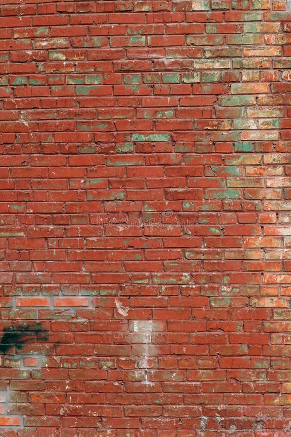 Old Red Brick Wall in a Background Image. Texture Background. Vintage ...