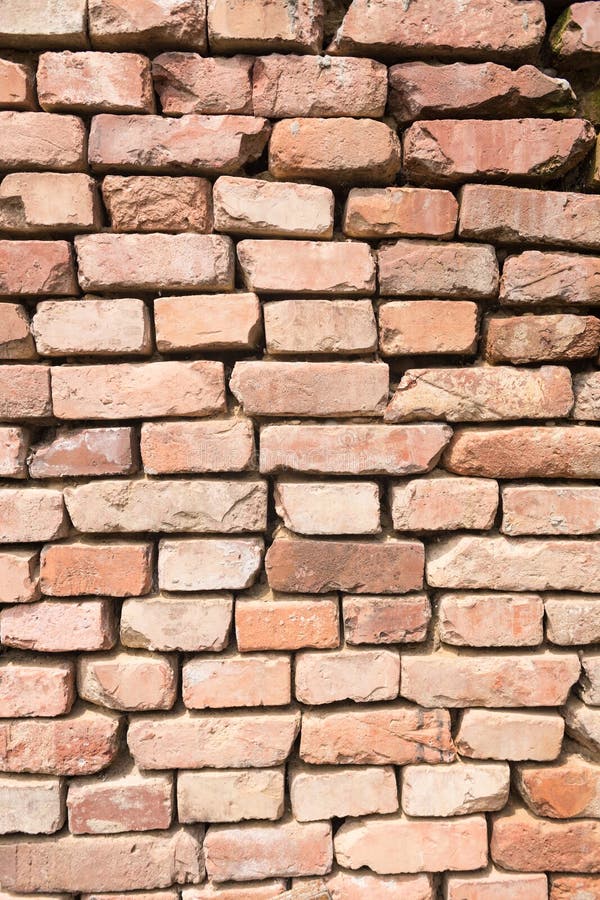 Irregular Red Brick Wall Background Stock Photo - Image of brown ...