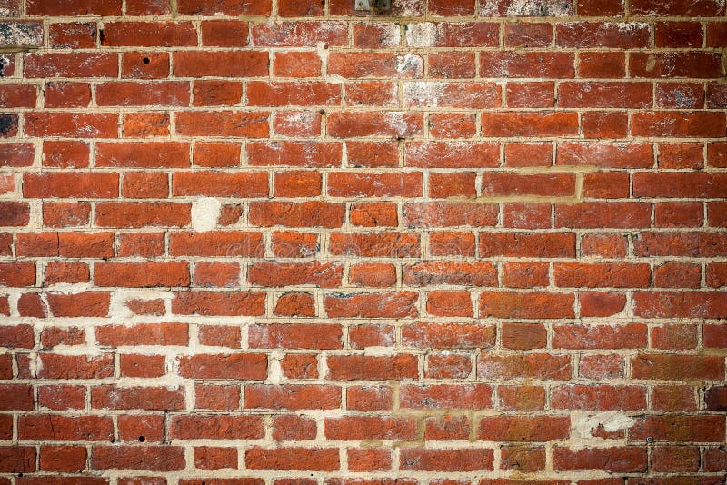Old Red Brick Wall Background Stock Image - Image of brown, texture ...