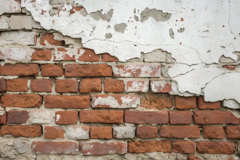 Crumbling Brick Wall Drawing