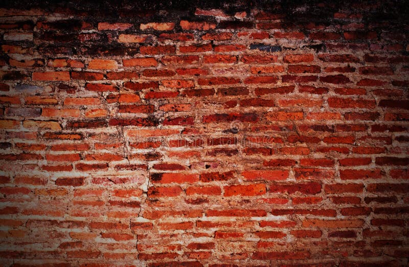 Old red brick wall stock image. Image of factory, finish - 48133823