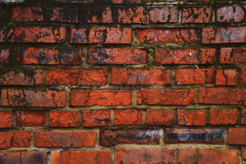 Old red brick wall texture stock photo. Image of color - 175223318