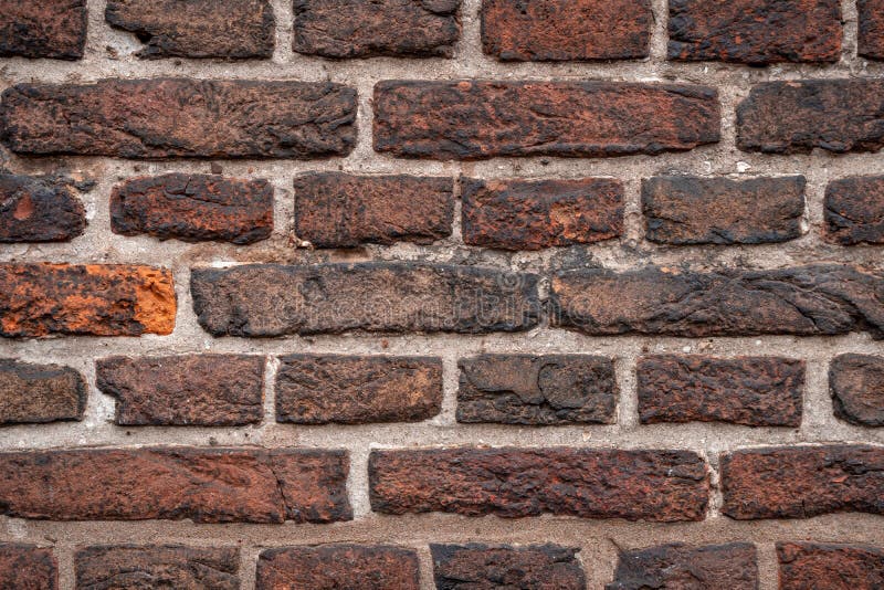 Old Red Brick Wall Texture Background. Vintage Stock Photo - Image of ...
