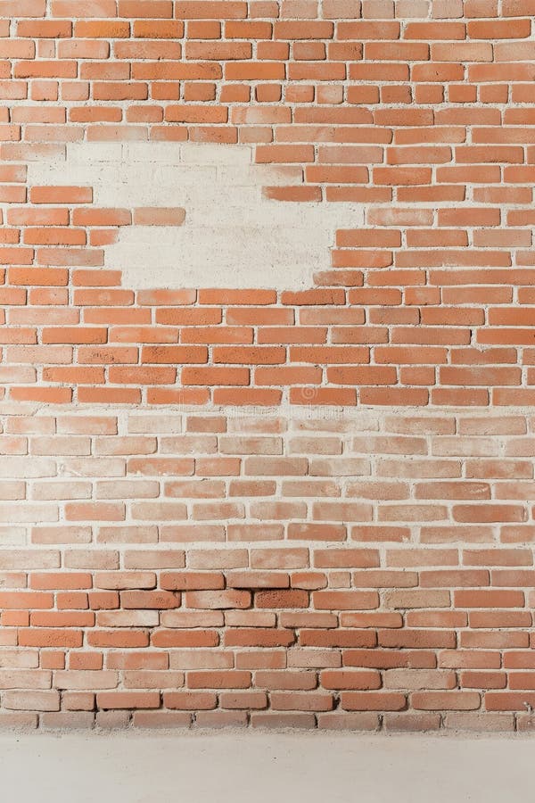 Old Red Brick Wall Texture with Weathered Surface. Horizontal Pattern ...