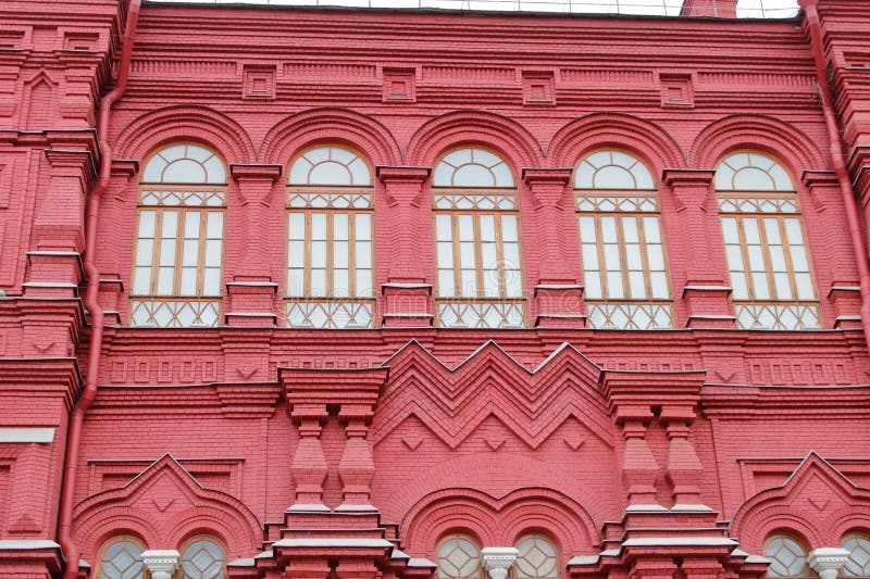 The Old Red Building on Red Square in Moscow. Editorial Stock Photo ...