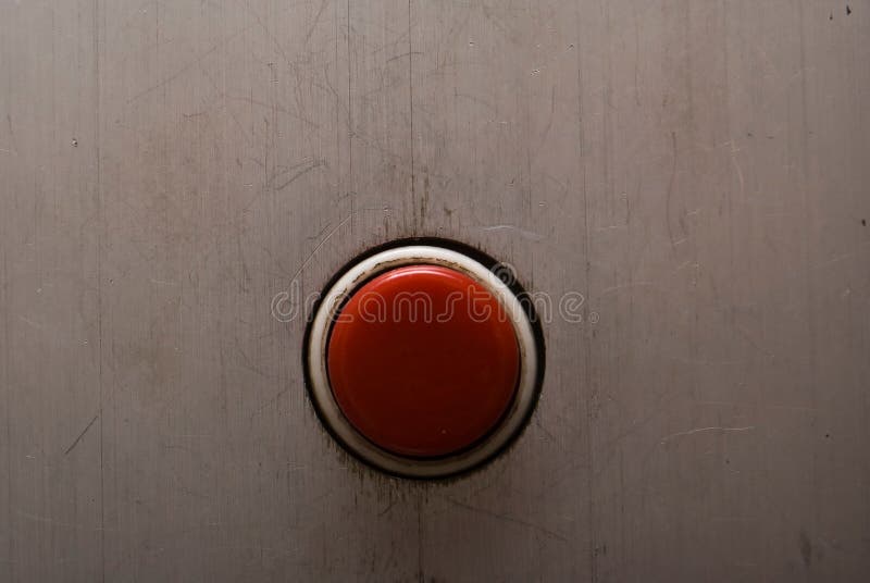 Old red button stock image. Image of silver, button, heavy - 9657565