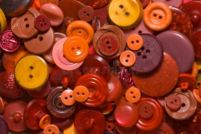Old red buttons stock photo. Image of broken, sewing, round - 8397624