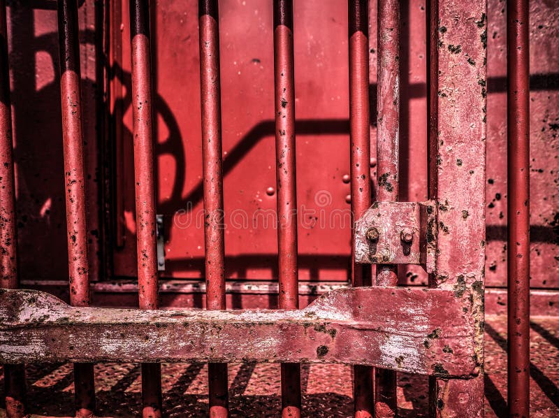 Old Red Caboose stock image. Image of grunge, bolt, backyard - 53968853