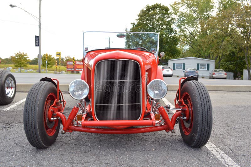 Old red car editorial photography. Image of convertible - 60128477