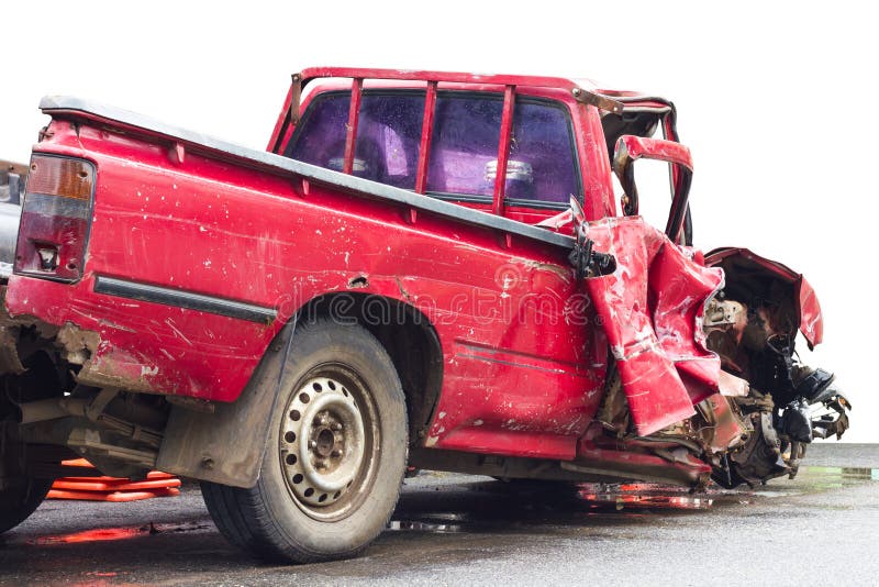 Old Red Car Demolished from the Back.. Stock Photo - Image of pattern ...