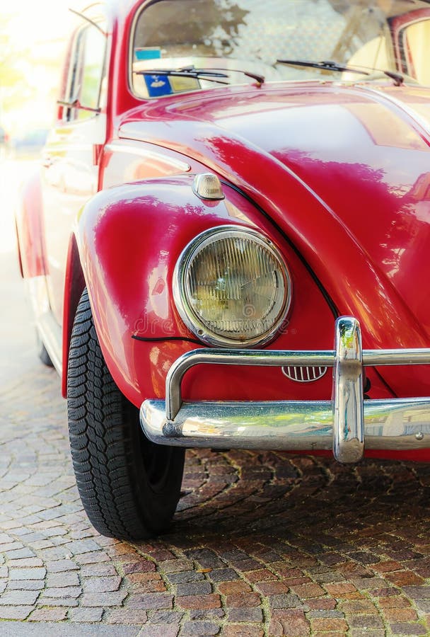 Old red car stock image. Image of classic, nostalgia - 52625117