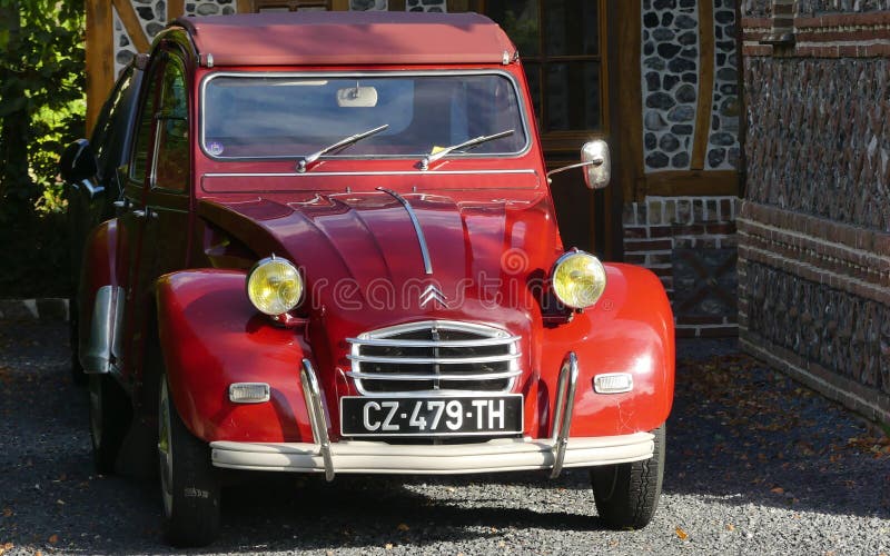 The old red car editorial stock photo. Image of transport - 191209398