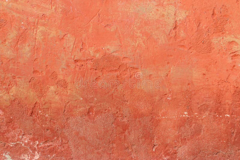 Old Red Concrete Wall Texture Stock Photo - Image of backdrop, surface ...