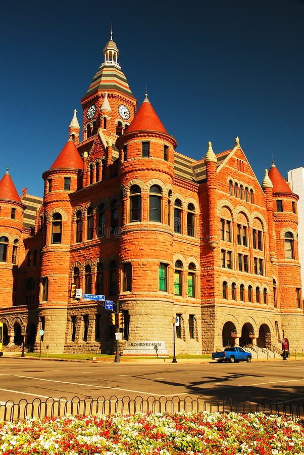Old Red Courthouse, Dallas, Texas Editorial Stock Image - Image of ...