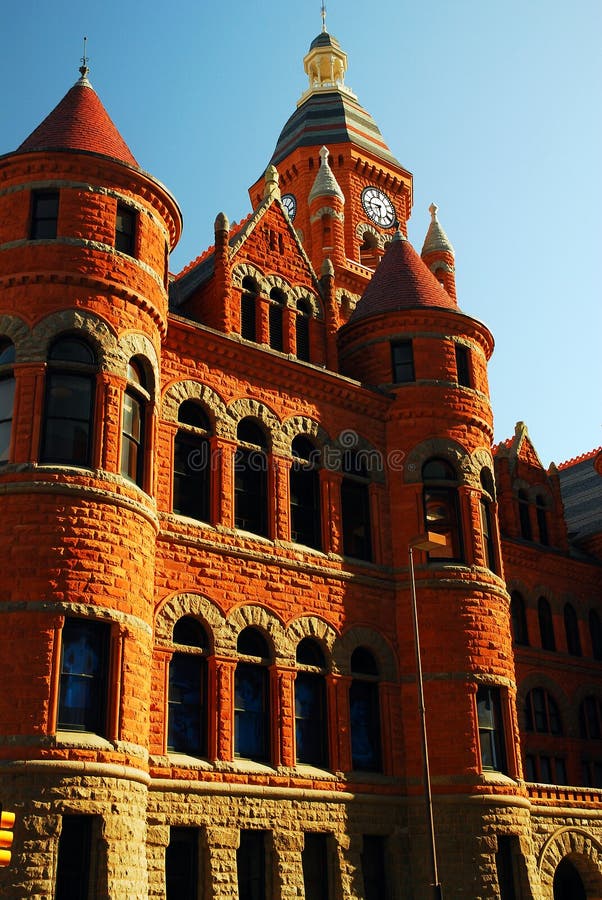The Old Red Courthouse, Dallas, Texas Editorial Stock Image - Image of ...