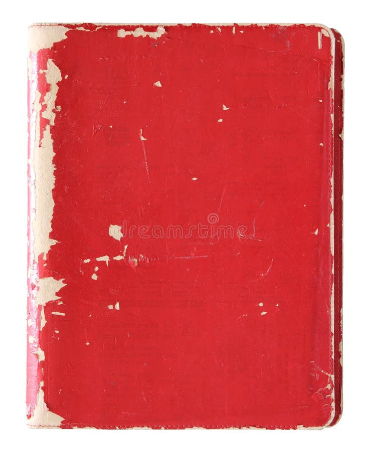 Old Red Cover Book Isolated Stock Photo - Image of empty, object: 22398656
