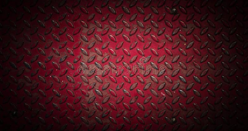 Old Red Diamond Steel Metal Sheet Texture Stock Footage - Video of ...