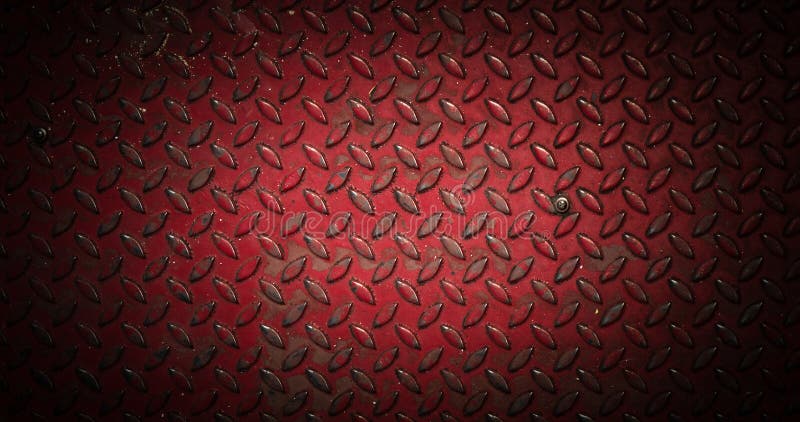 Old Red Diamond Steel Metal Sheet Texture Stock Photo - Image of ...
