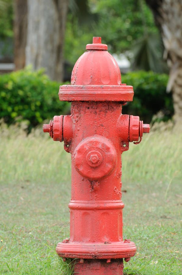 Old red fire hydrant stock image. Image of protection - 25802343