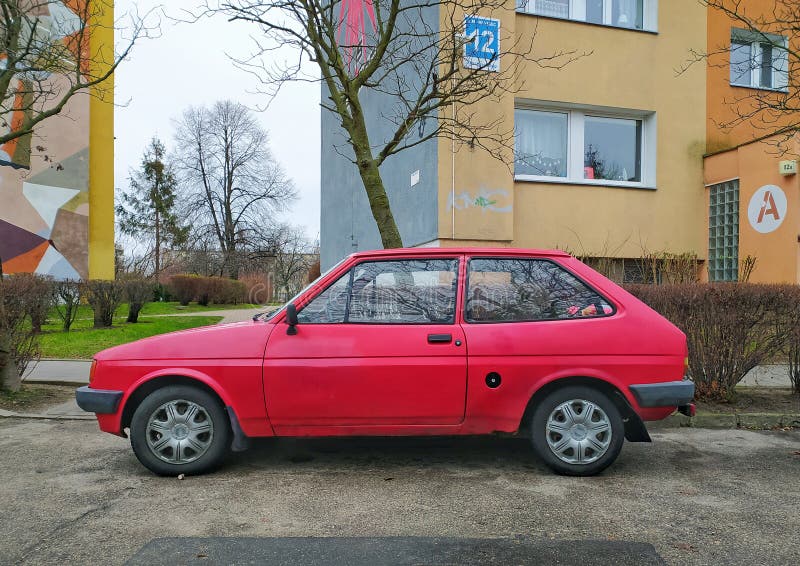 Old Ford Fiesta Second Version Left Side Parked Editorial Photography ...