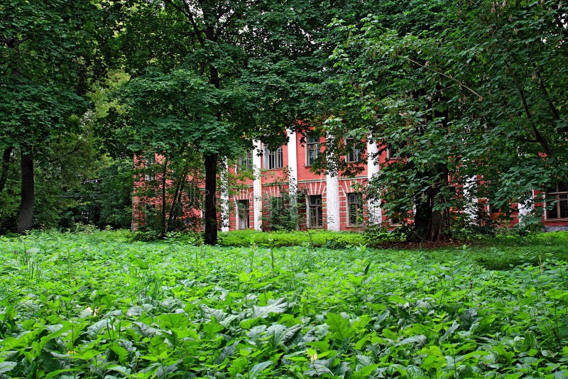Old red house stock image. Image of glade, history, civilization - 17347867