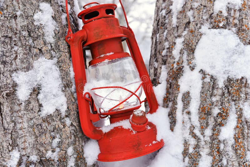 Old Red Lantern stock image. Image of aged, lite, decorative - 137138329