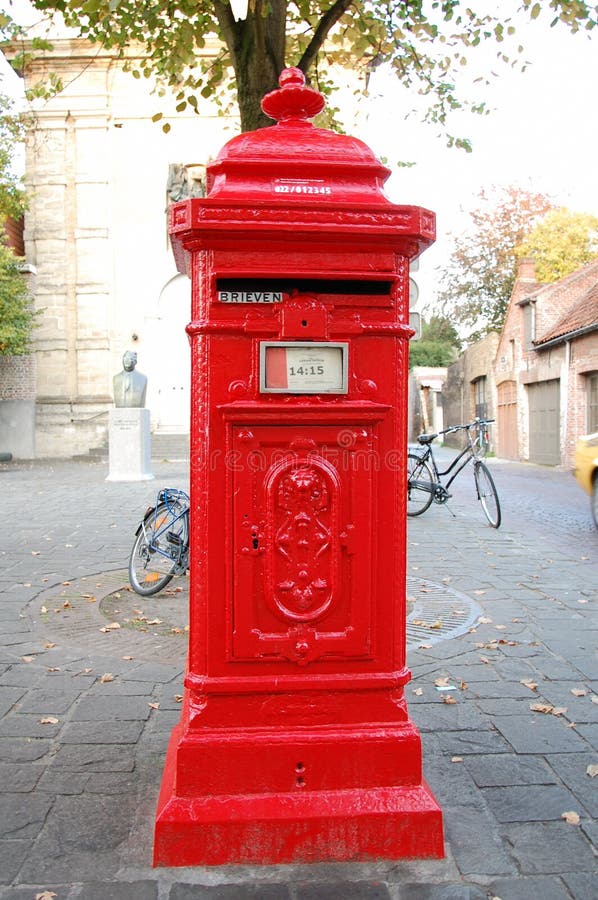 Old red mailbox stock photo. Image of post, mailbox, postal - 69641786