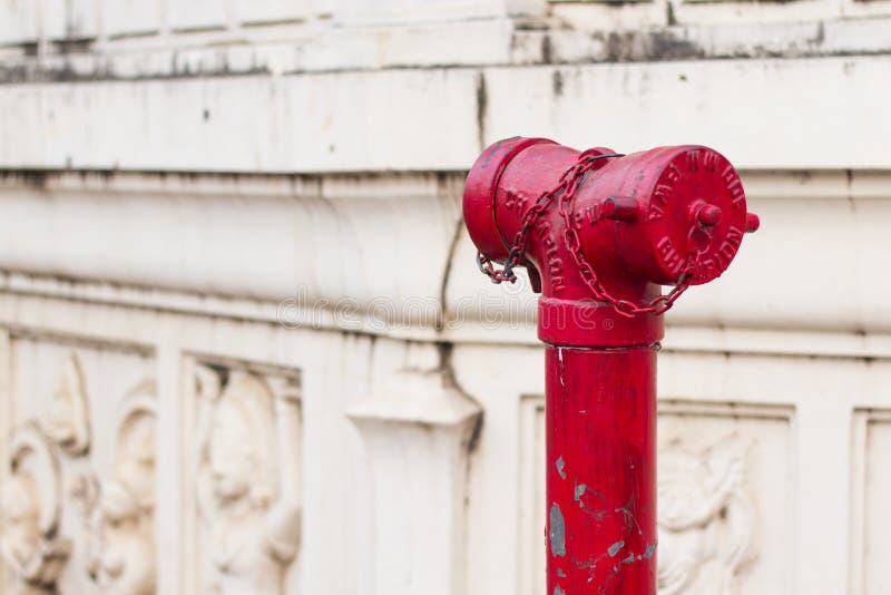 Old Red Metallic Fire Hydrant Plug Stock Photo - Image of hose, metal ...