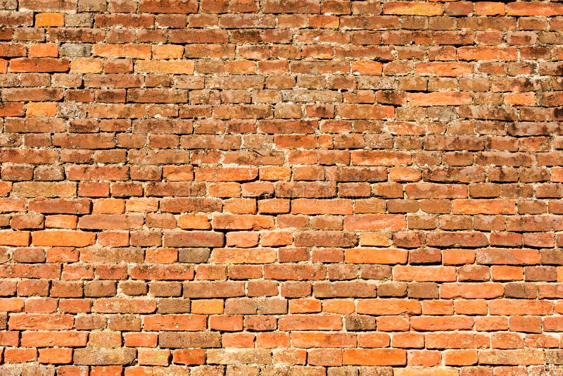 Old Red-orange Brick Wall 2 Stock Image - Image of construction ...