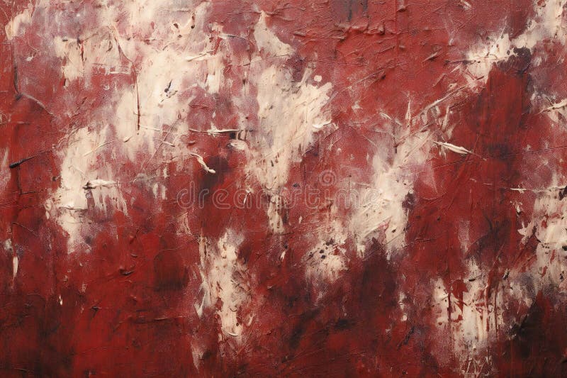 Old Red Painted Metal Texture with Scratches and Cracks, Abstract ...