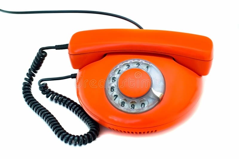Red Rotary Phone Dial stock image. Image of phone, finger - 3701483