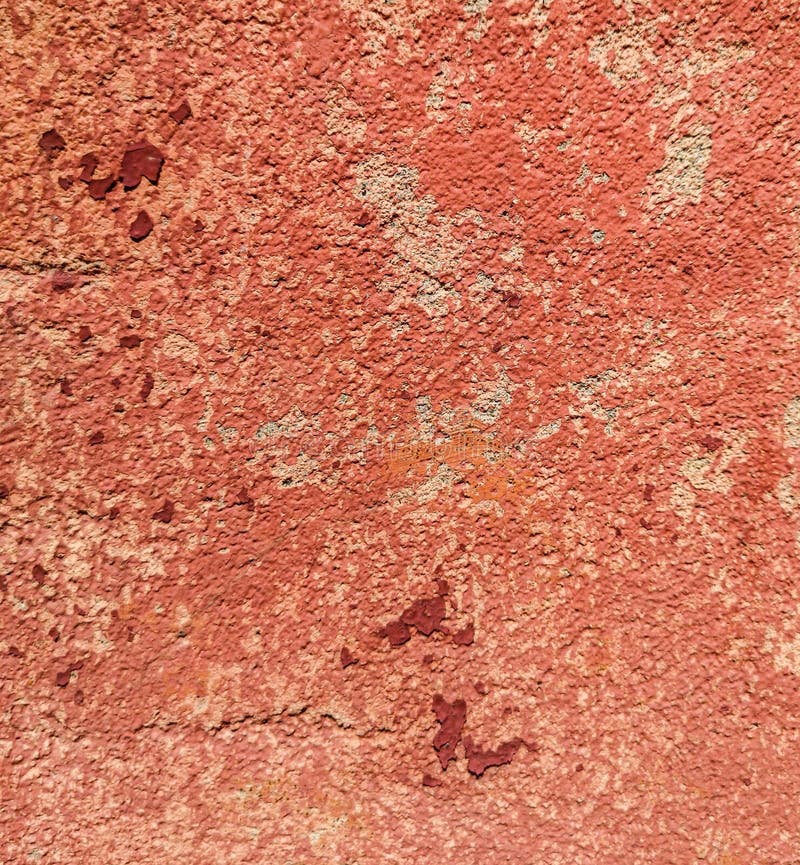 Old Red Plaster on the Wall. Stock Photo - Image of exterior, textured ...