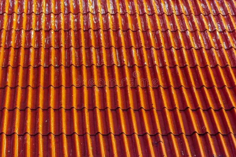 Old Red Roof Clay Tiles Pattern Stock Photo - Image of ceramic, colors ...