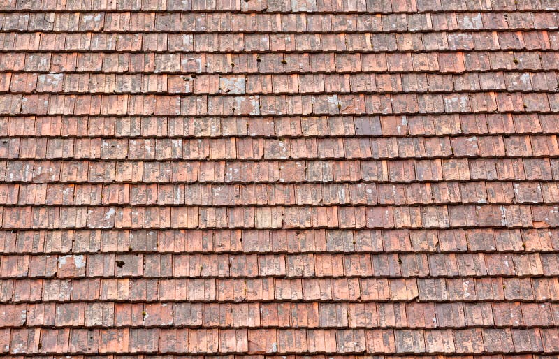 Old Red Roof Tiles Background Stock Photo - Image of clay, abstract ...