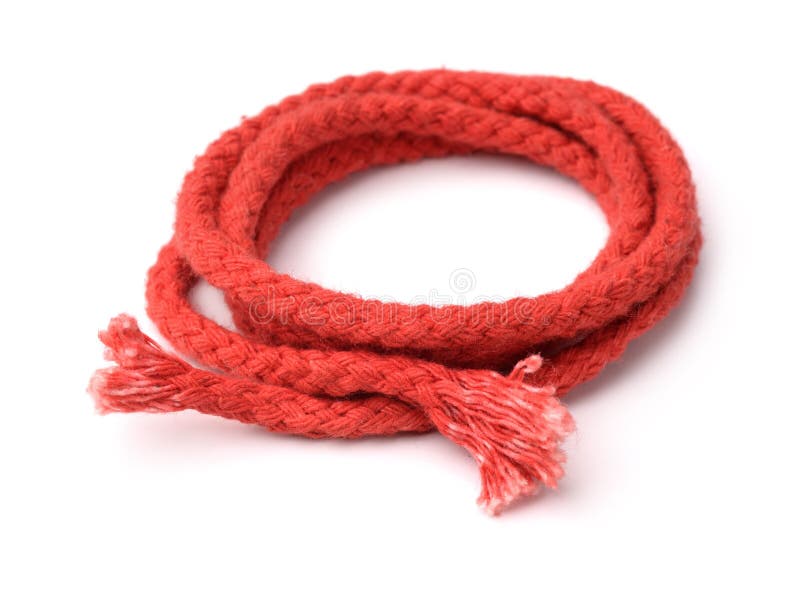Old red rope stock photo. Image of closeup, curve, object - 88925216