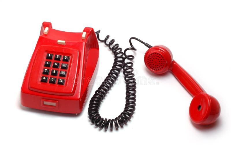 Old Red Telephone stock photo. Image of digital, spring - 19634830