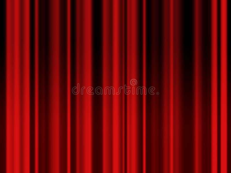 Old red theatre curtain stock illustration. Illustration of empty - 7845775
