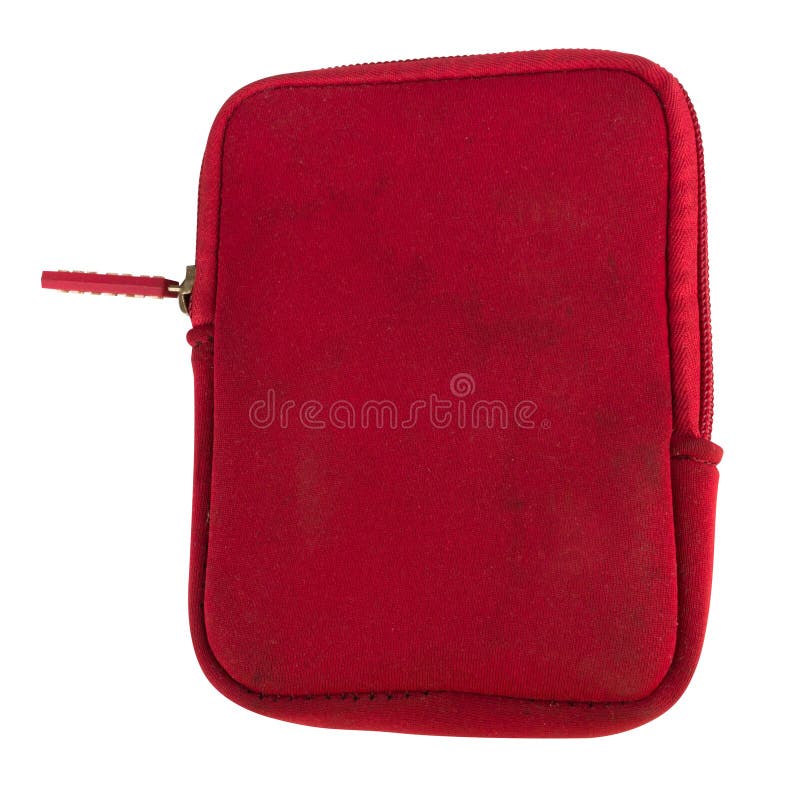 Old Red Wallet on White Case Stock Image - Image of investment, dollar ...