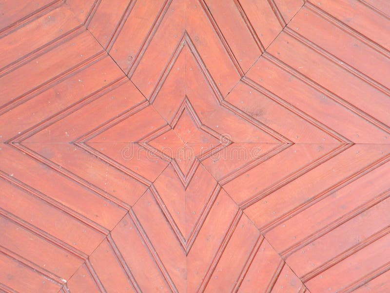 Old Red Wooden Doors Surface Texture Stock Photo - Image of line, doors ...