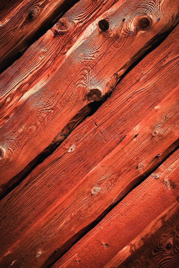 Old Red Wooden Paneling with Boards Stock Photo - Image of design ...