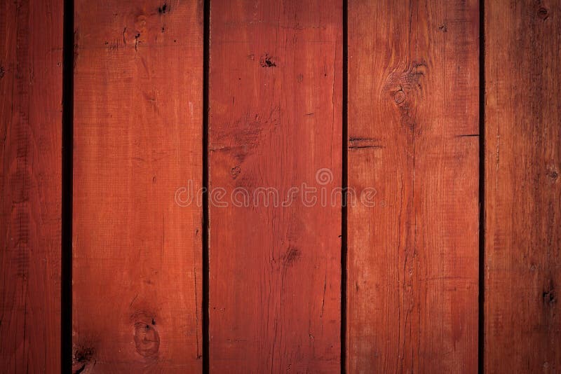 Old Red Wooden Planks (for Background) Stock Photo - Image of brown ...